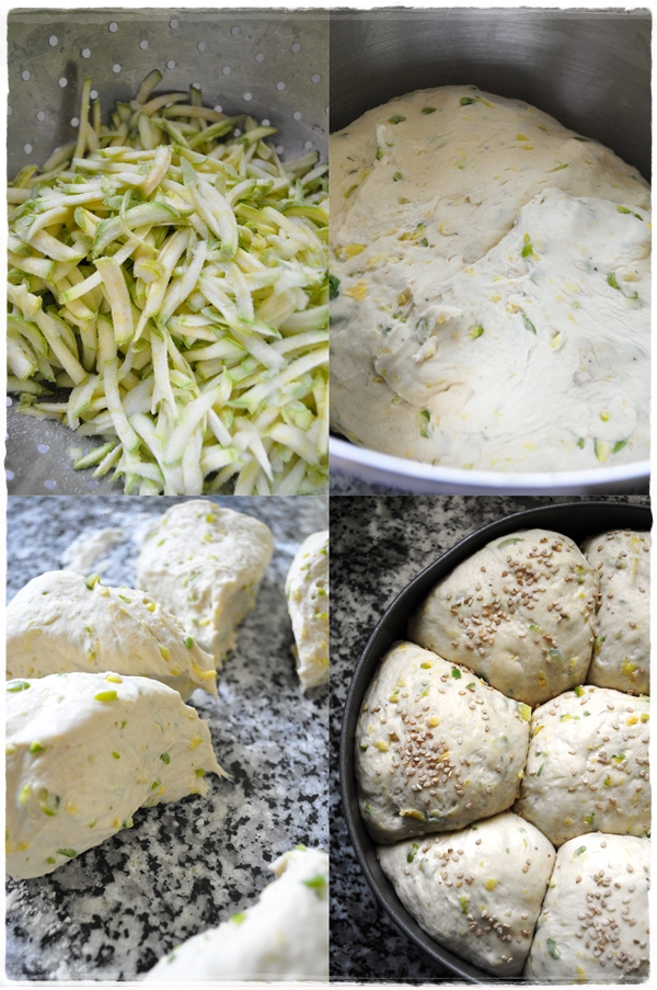 Solving summer surfeits – Courgette cluster bread | My Custard Pie